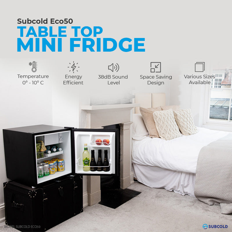 50L Small Fridge - Subcold ECO50 Black – beerfridge.co.uk