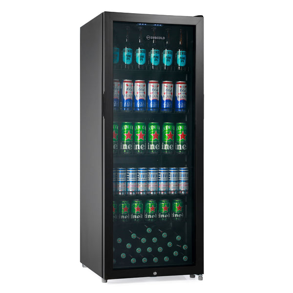 250L Drinks Fridge - Subcold MAXI250LED Black – beerfridge.co.uk